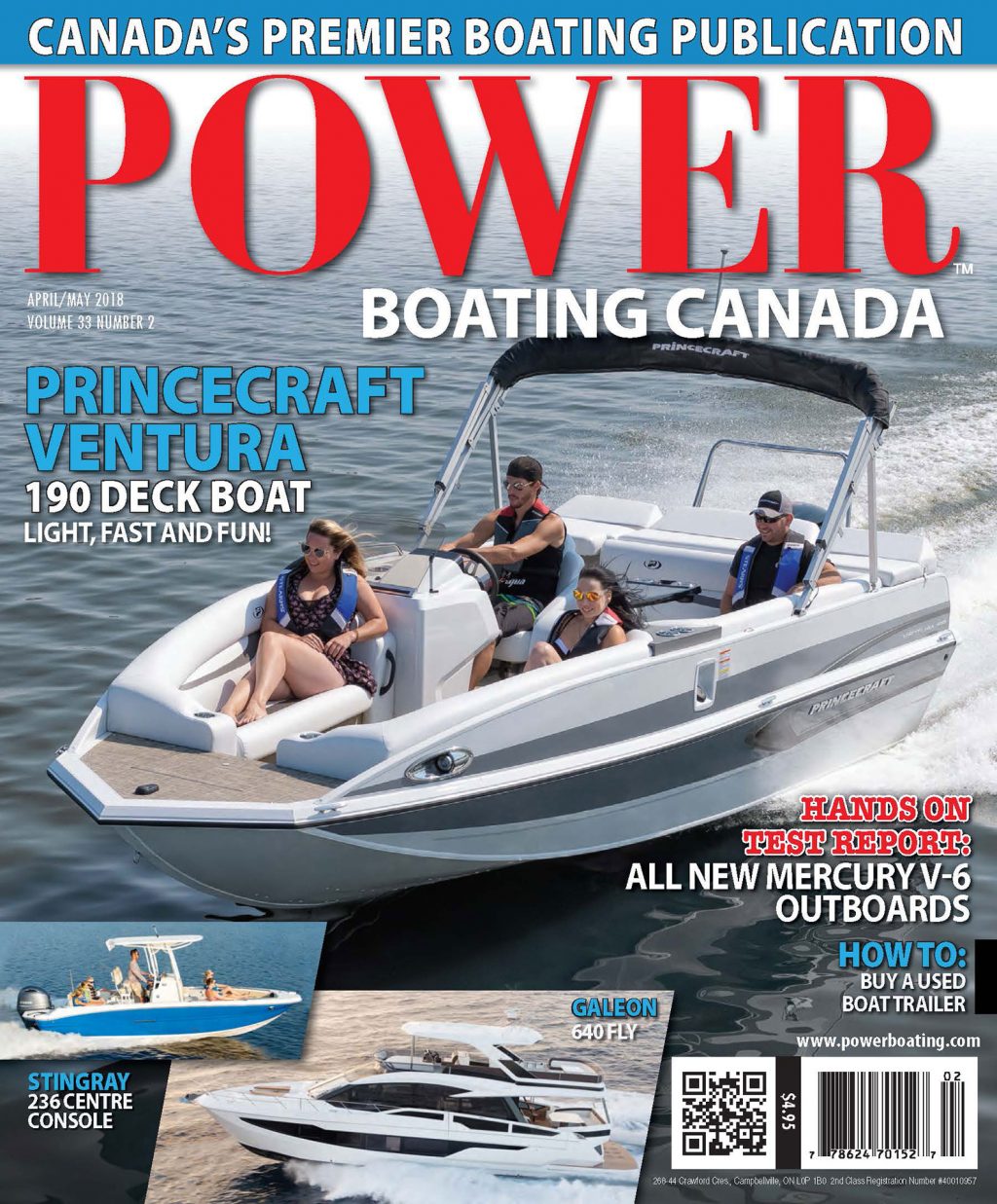 Power Boating Canada 33-2 -PrinceCraft Venture 190 Deck Boat! - Power ...